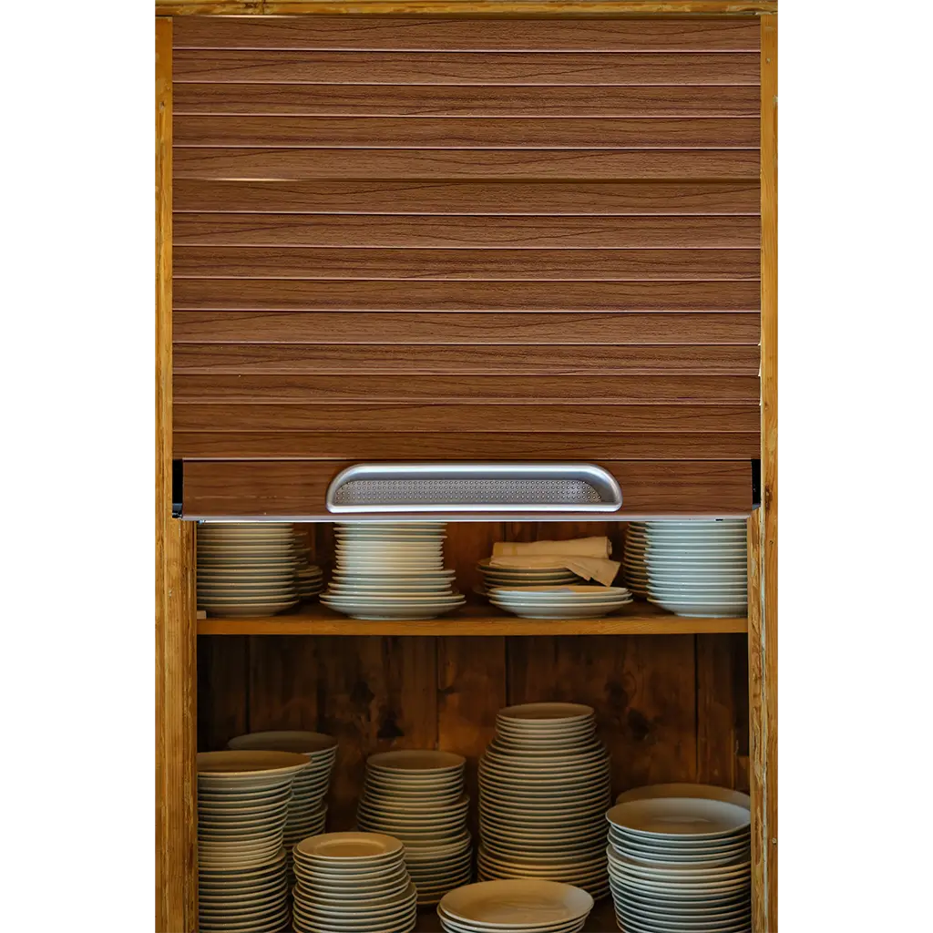 Plastic roller shutter cupboard doors kit kitchen adaptable