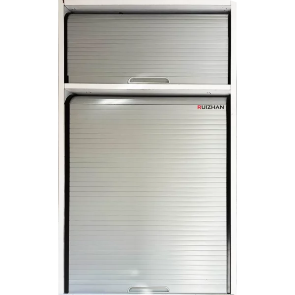 Vertical roll up cabinet doors kit adaptable